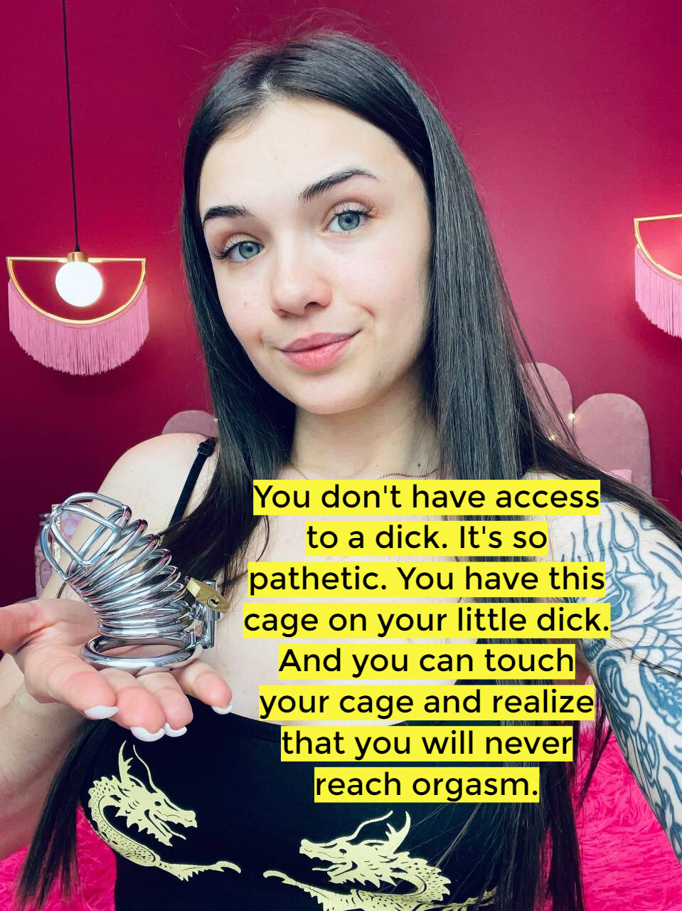 You can touch your balls. Squeeze them. : r/keyholdercaptions