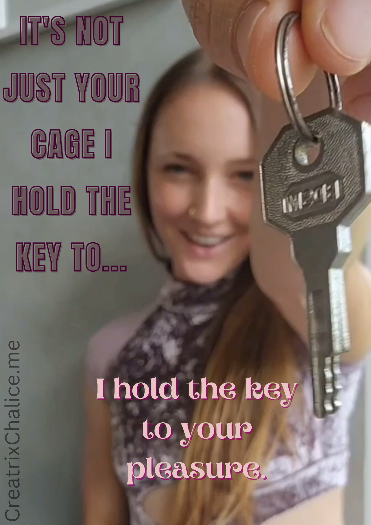 It's not just your cage... : r/keyholdercaptions