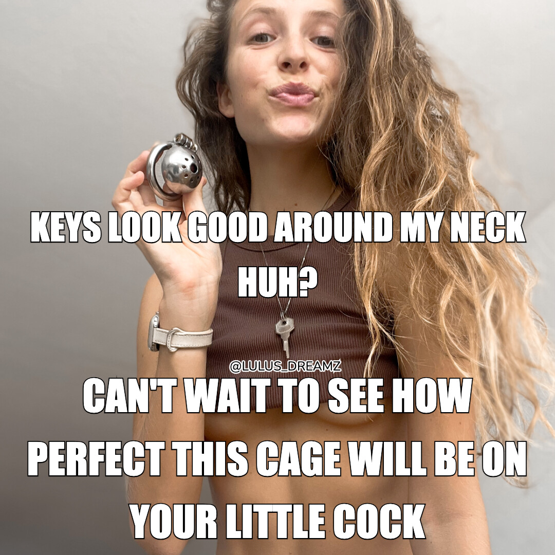 The keys to your cage look so good on me : r/keyholdercaptions